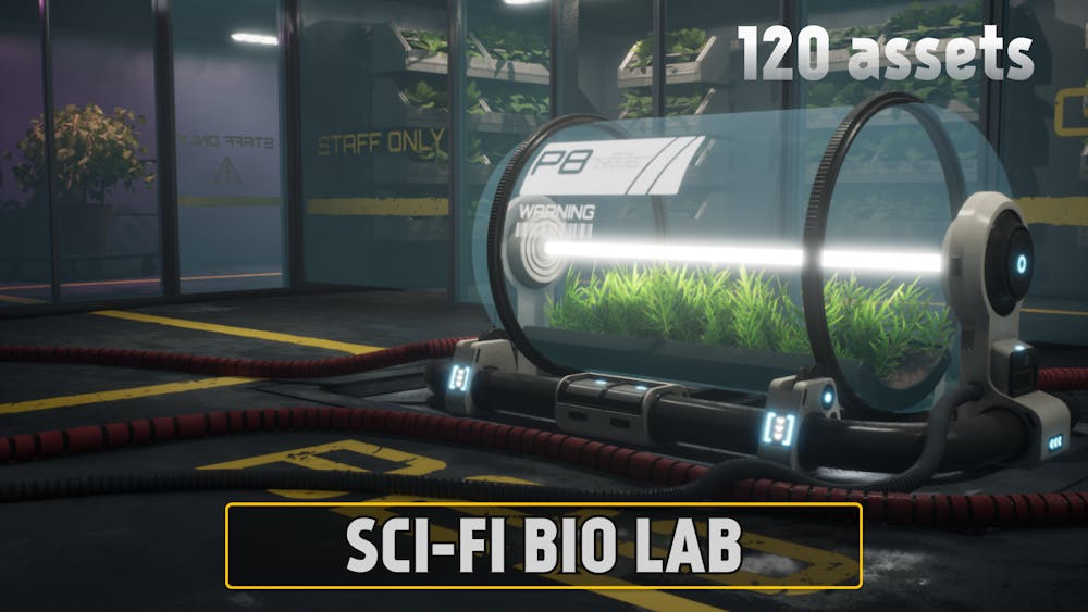 [Unreal Engine/Unity] (Game Dev Asset) Sci-Fi Bio Laboratory [Free]