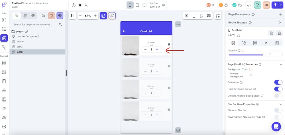 How counterController work inside of listview?