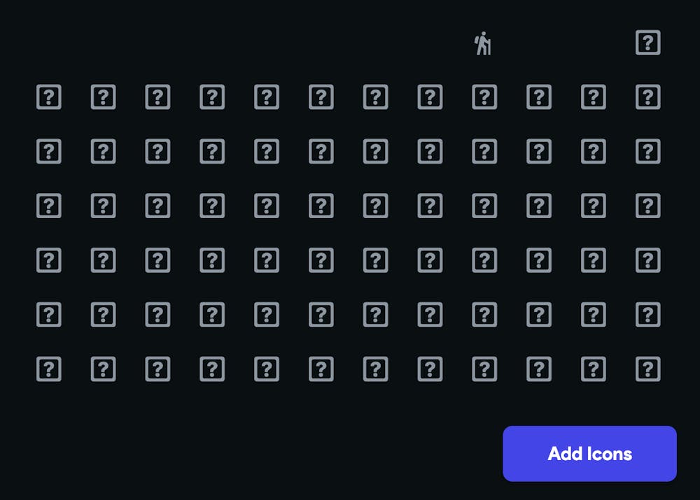 Importing Custom Icons from Figma - showing up as question marks within squares or invisible