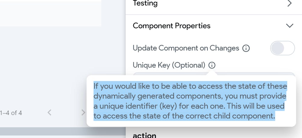 How to access the state of dynamically generated custom component unique key