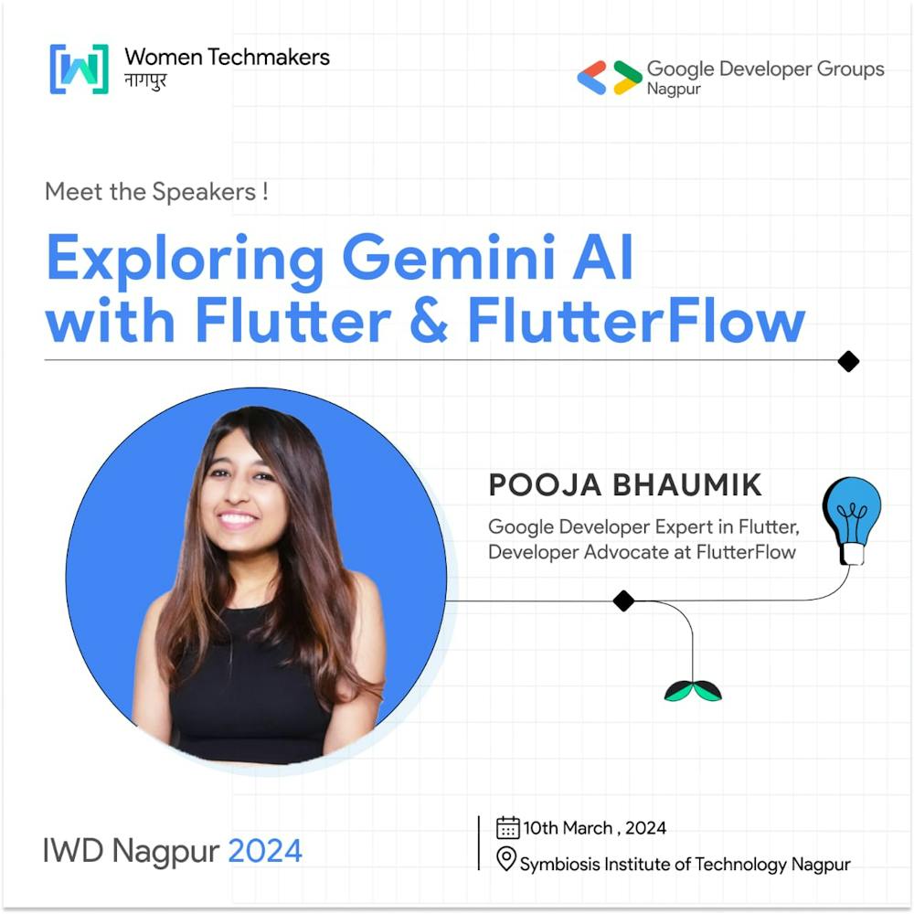 Exploring Gemini AI with Flutter & FlutterFlow - IWD Nagpur