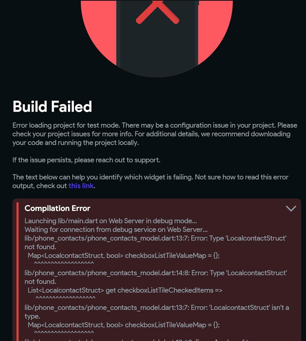 build failed build failed