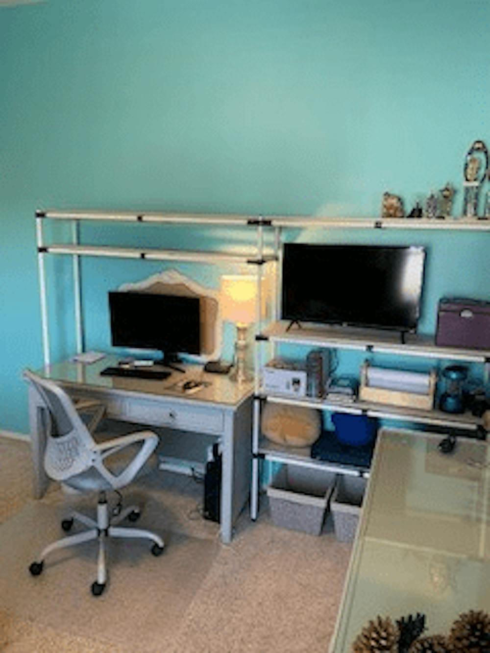 Built another desk-shelf setup over the weekend