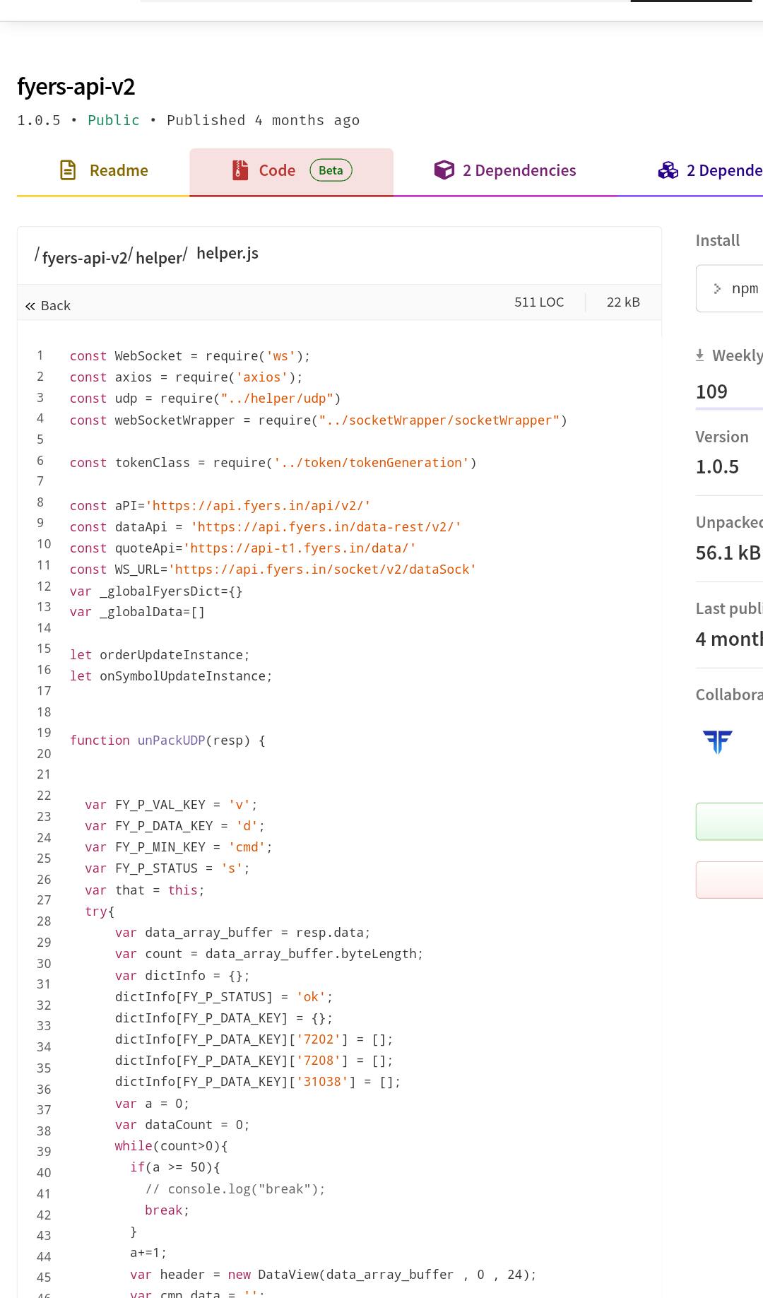 Websocket Url In V2 Node Package