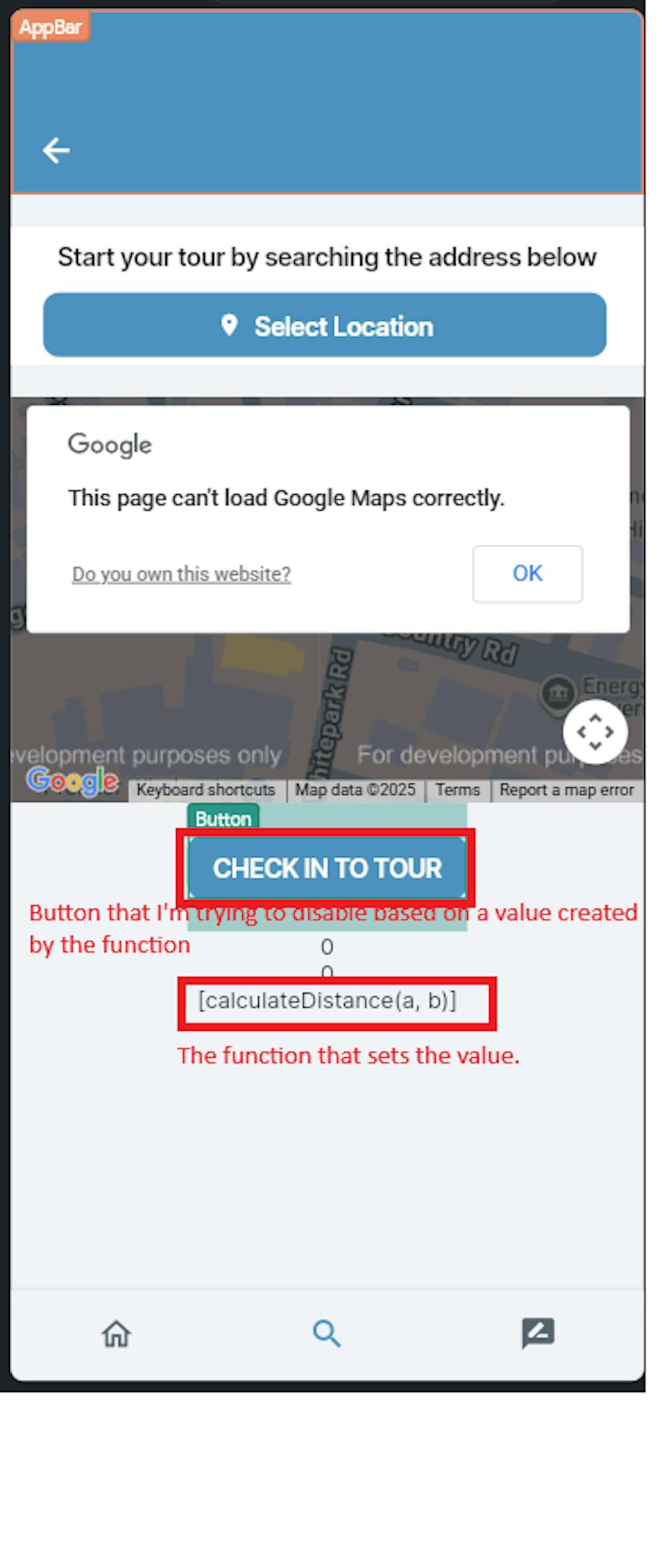 How to Disable Button by Function