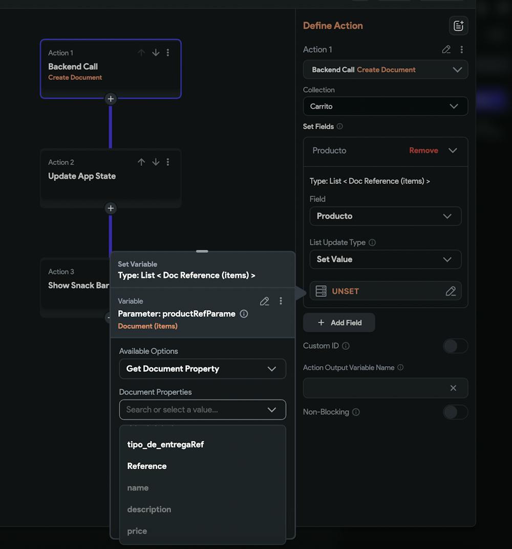 Cannot create document from product page