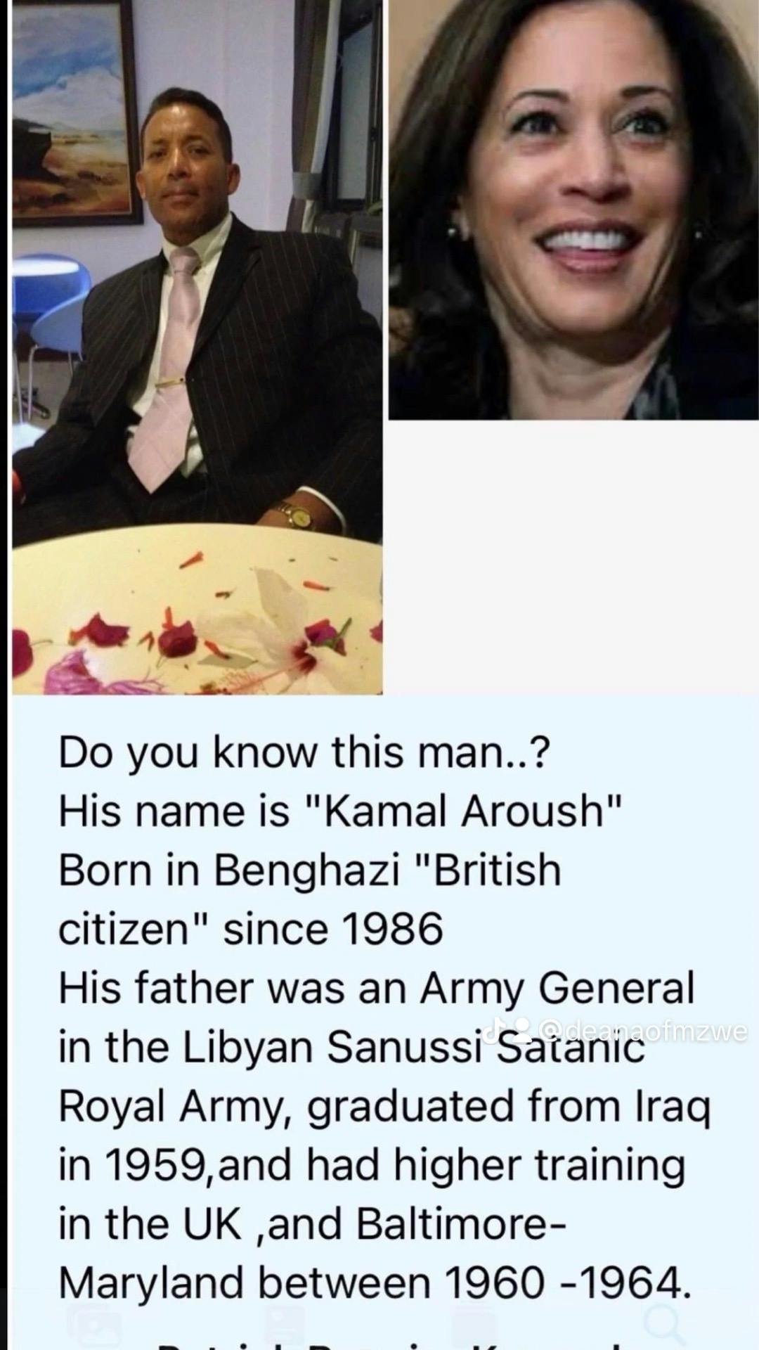 Kamal Aroush…Where is Kamala Harris?