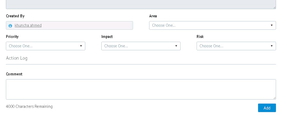 Change Request Portal Template