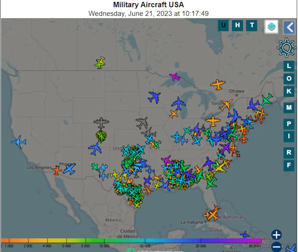 Military Aircraft Monitoring Report US-MIL 6-21-2023