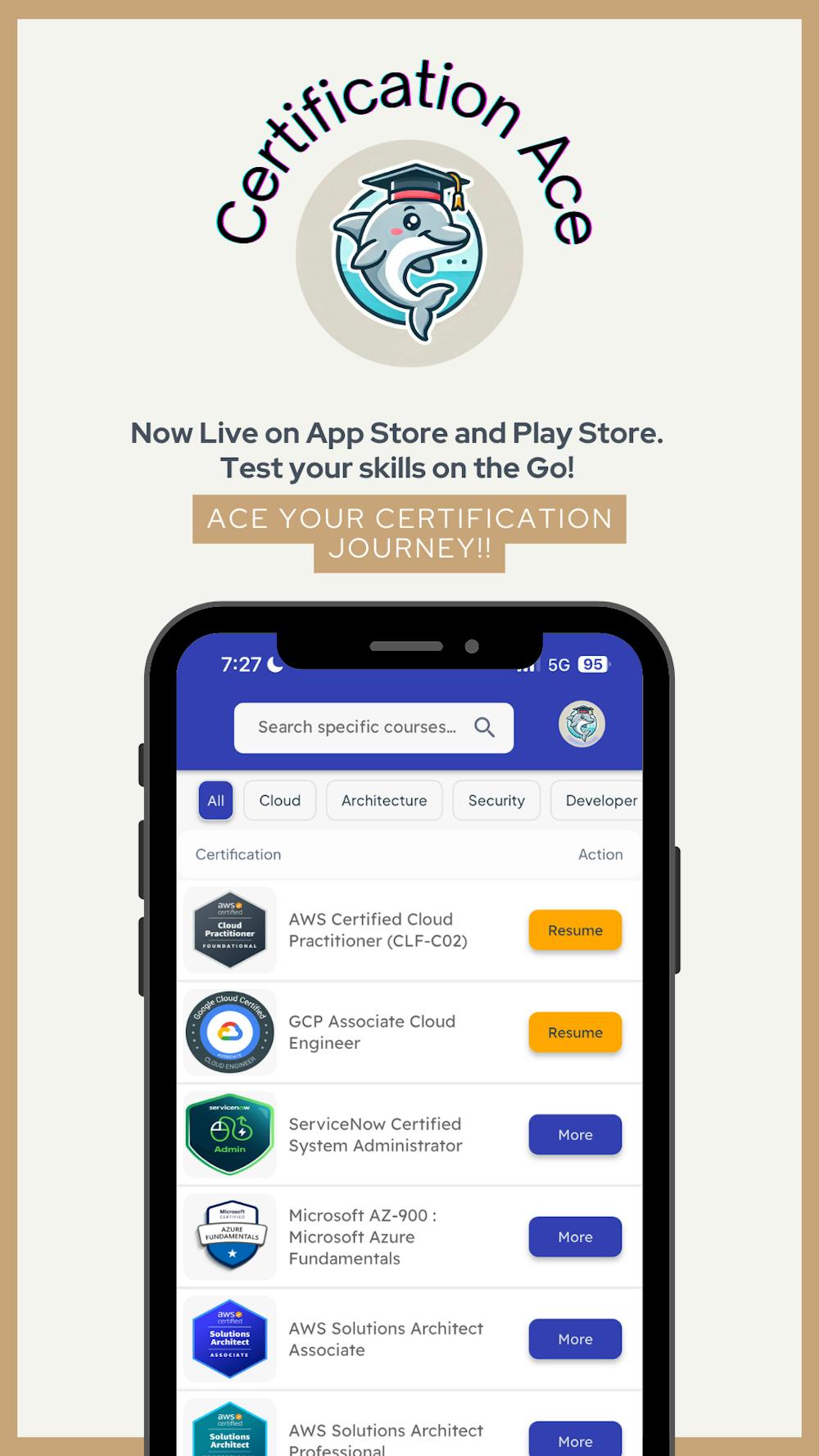 Certification Ace is now Live on App Store and Play Store