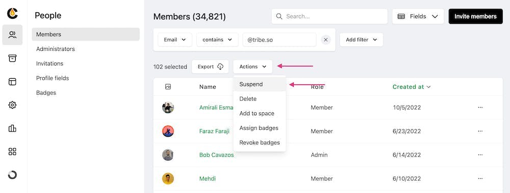 How to create and assign member badges