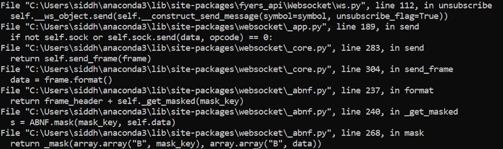 How to subscribe and unsubscribe symbols in Fyers API Websocket(API v2)