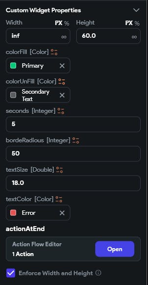 Custom animated progress bar widget Custom animated progress bar widget