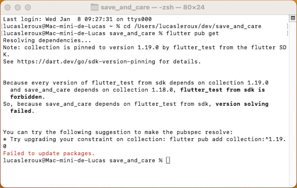 Dependency and export problem since yesterday's update