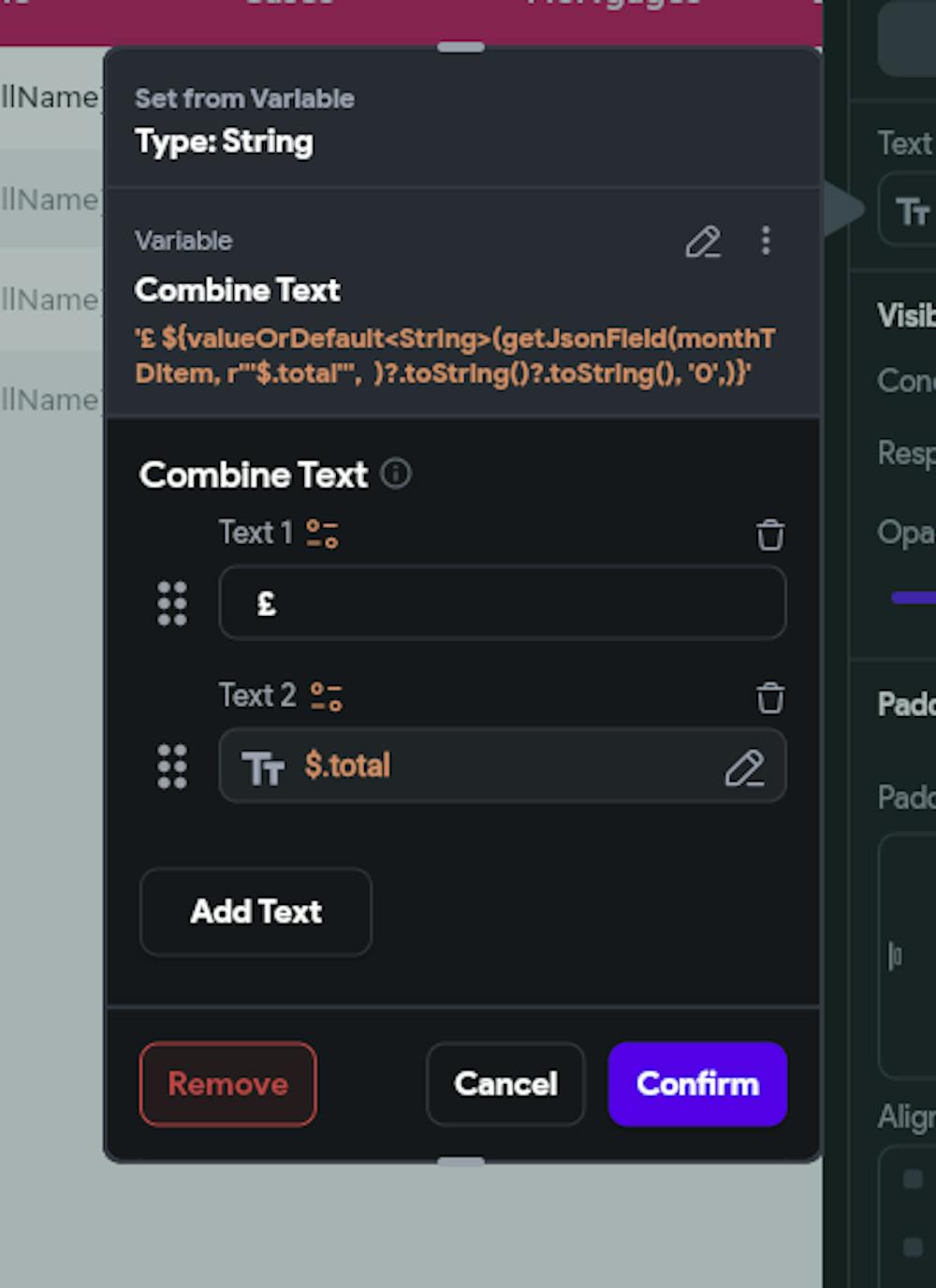 removing decimal places from in string