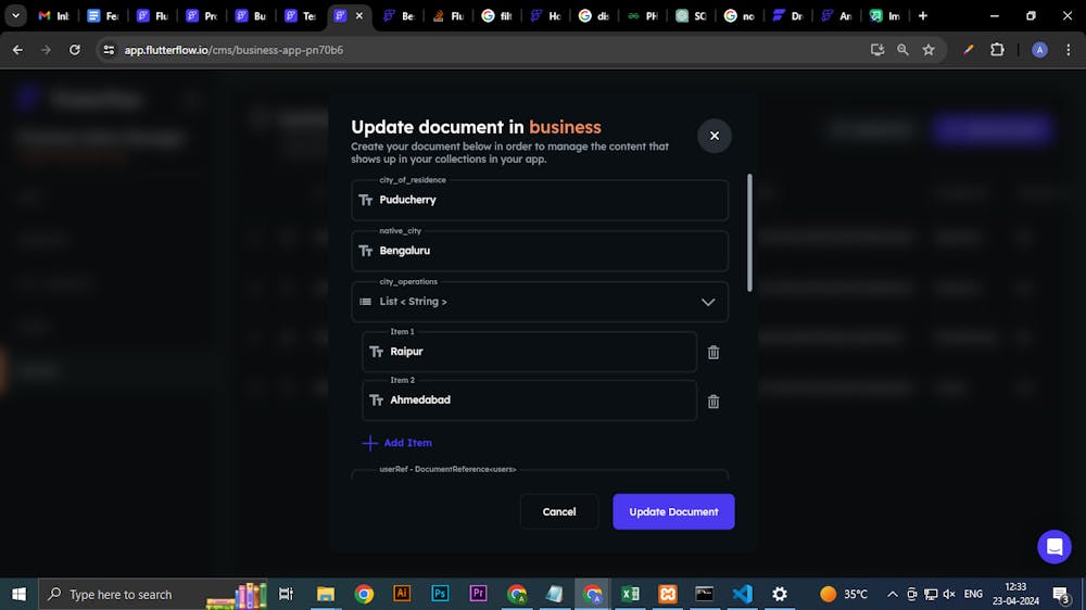 How to display the values stored in the list in dropdown?