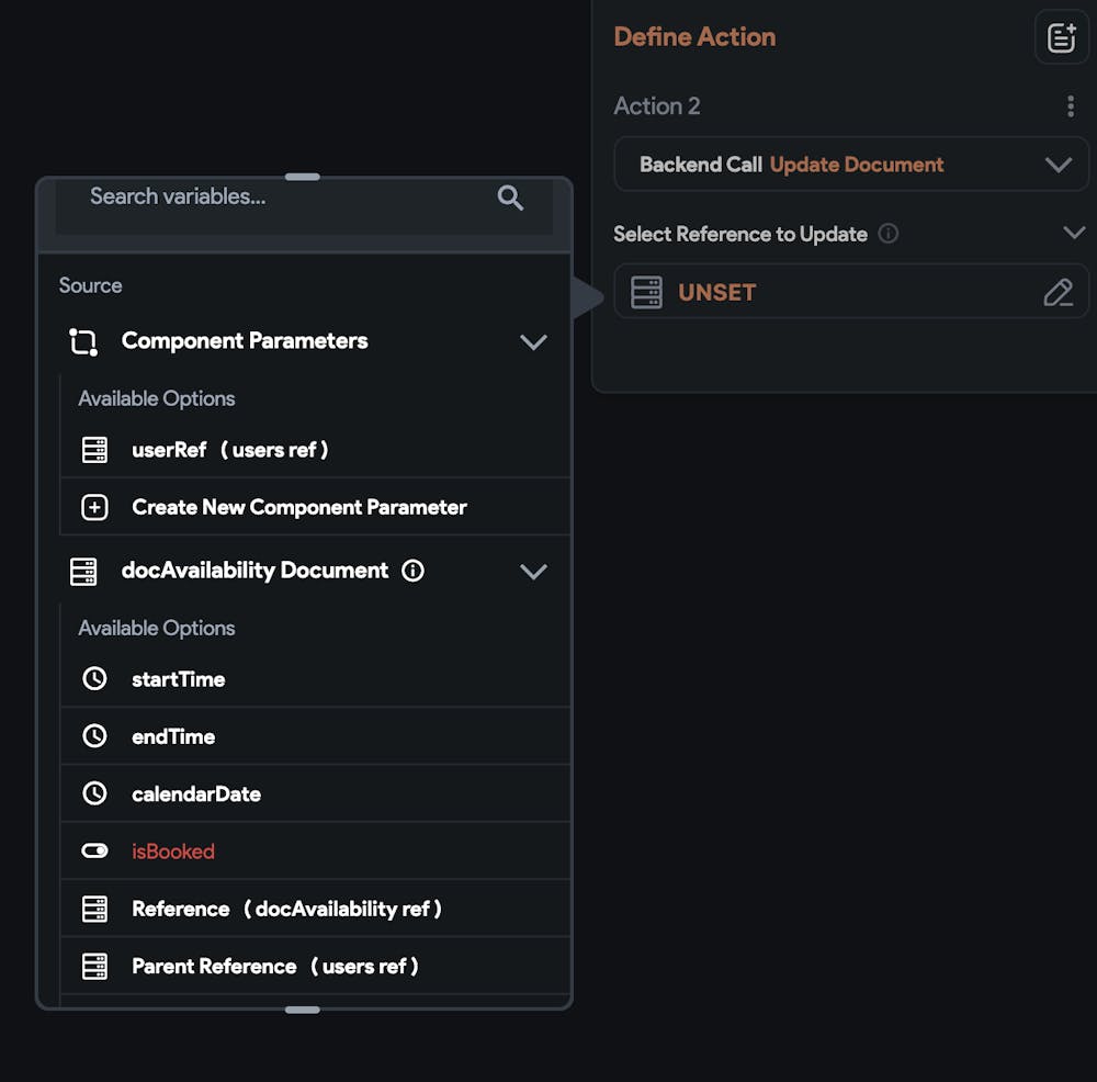 Change boolean on tap to true