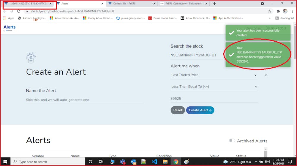 Alert Issue After Creating Less Than Or Equal To Conditional Alert Alert Is Getting Triggered