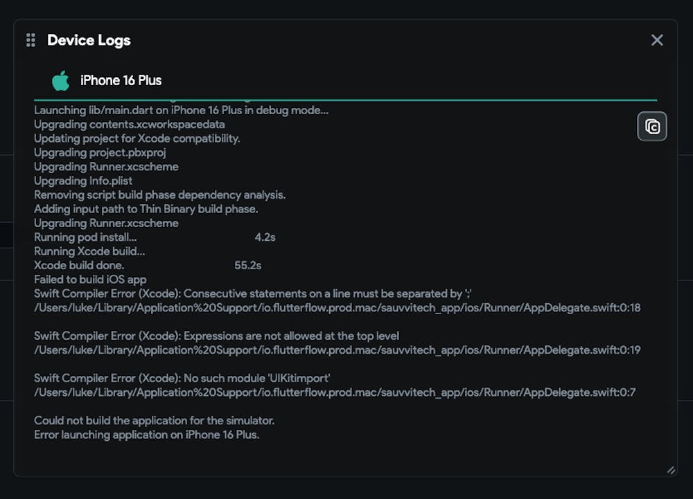 Can't run the app on IOS emulator anymore!