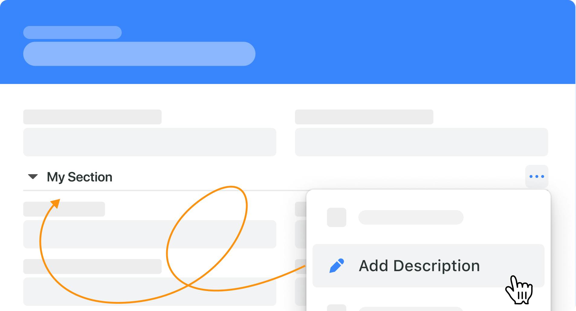 Add descriptions to sections on Record Page in SmartSuite