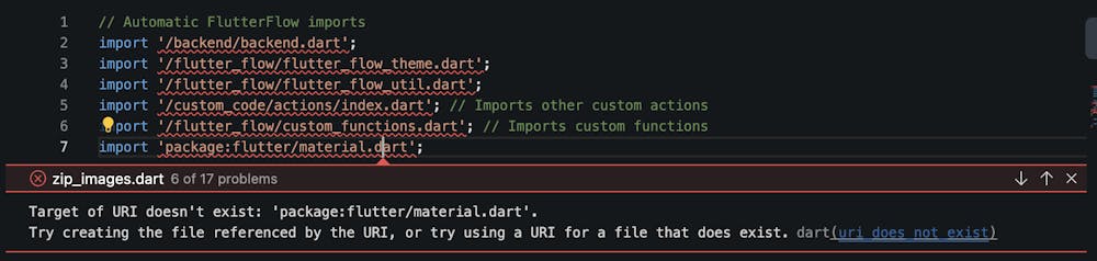 Why are all the automatic FlutterFlow imports not being recognized ...