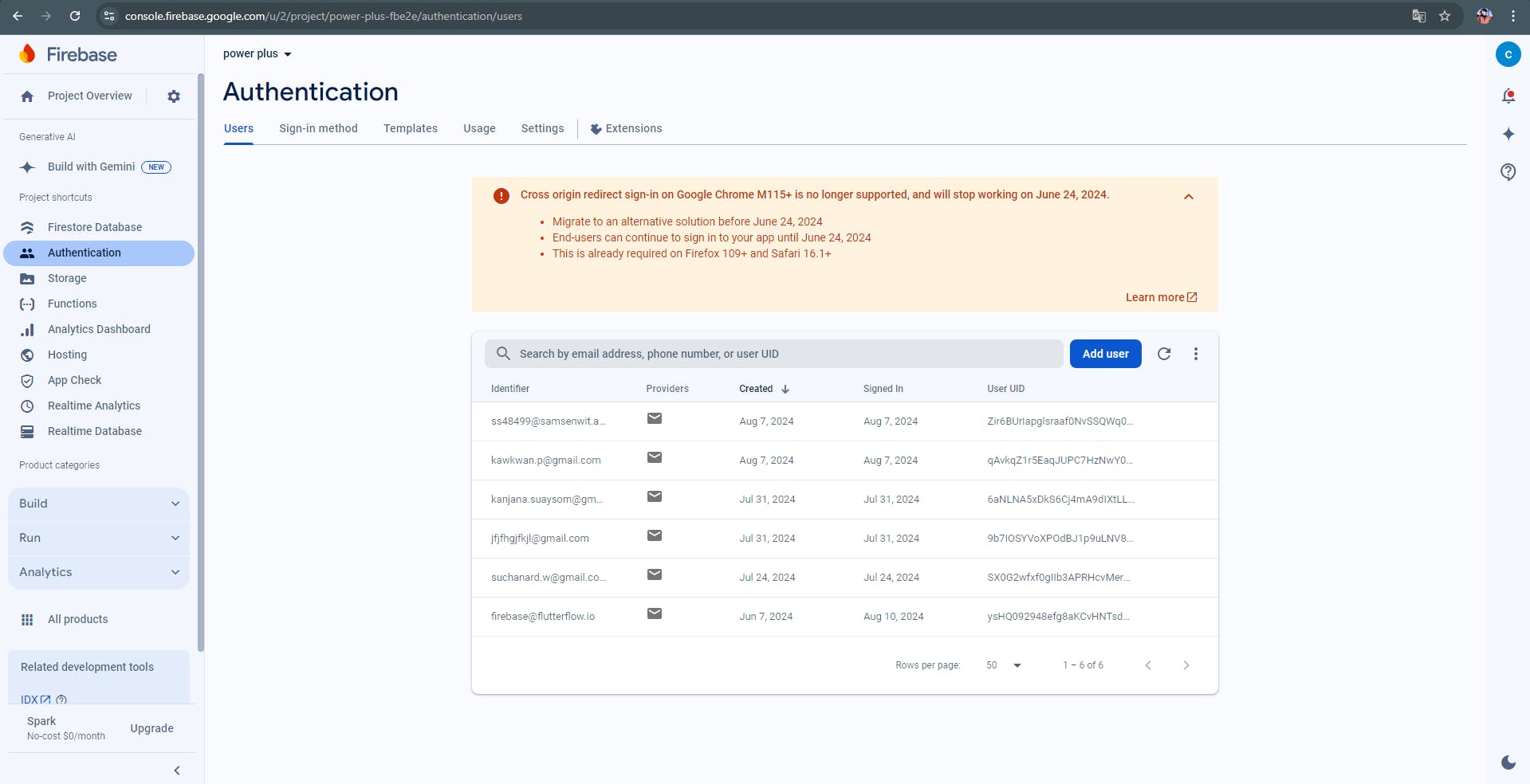 I have problem with firebase authentication connecting with flutterflow. Please HELP!!!!!!