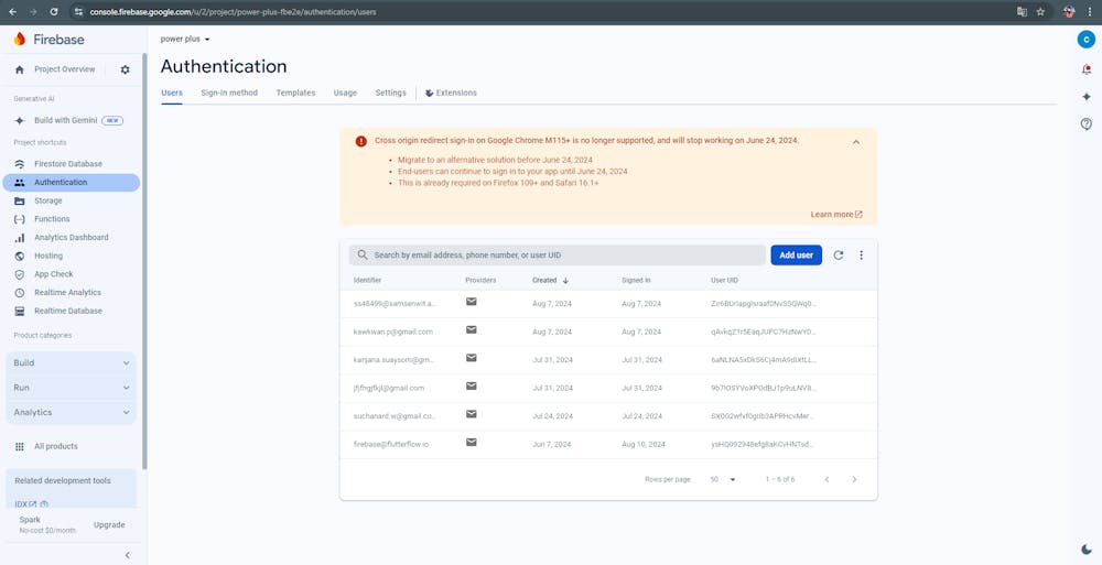 I Have Problem With Firebase Authentication Connecting With Flutterflow Please Help
