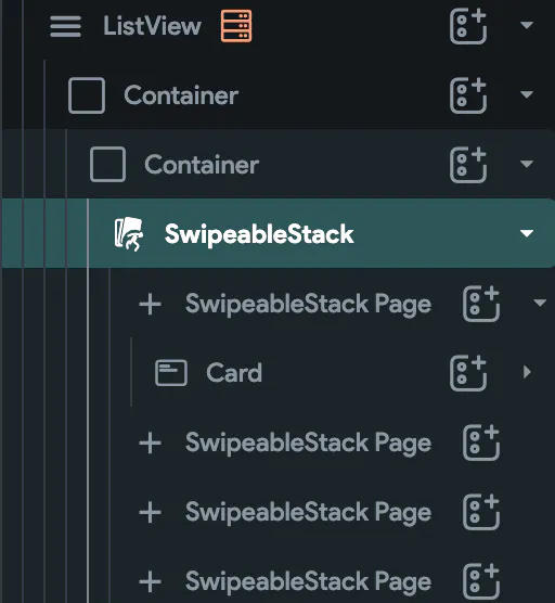 Dynamic Listview + Swipeable stack