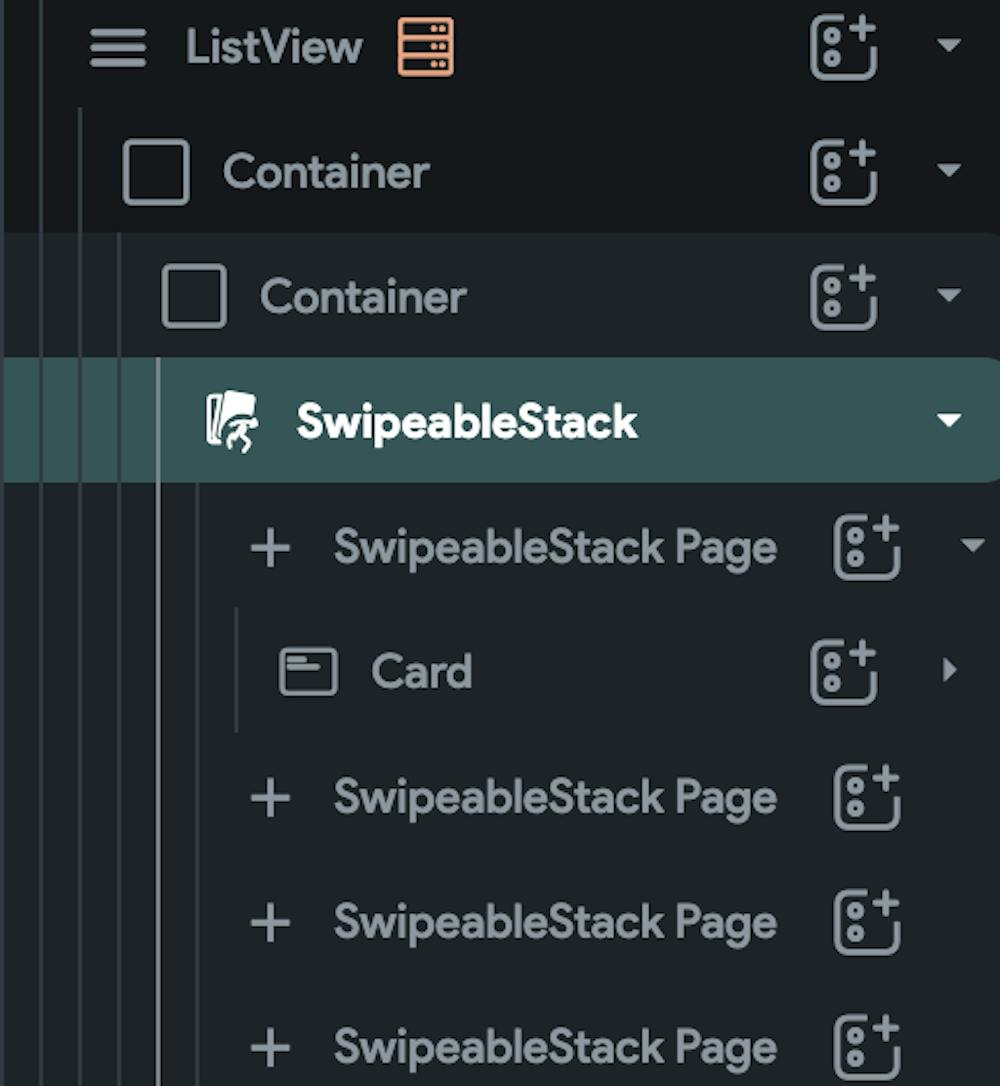 Dynamic Listview + Swipeable stack
