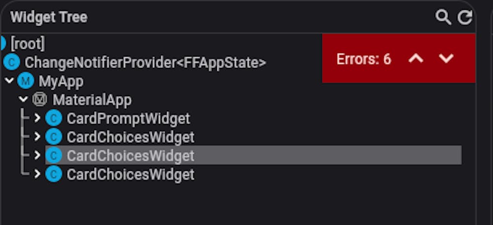 Duplicate widgets shown in DevTools