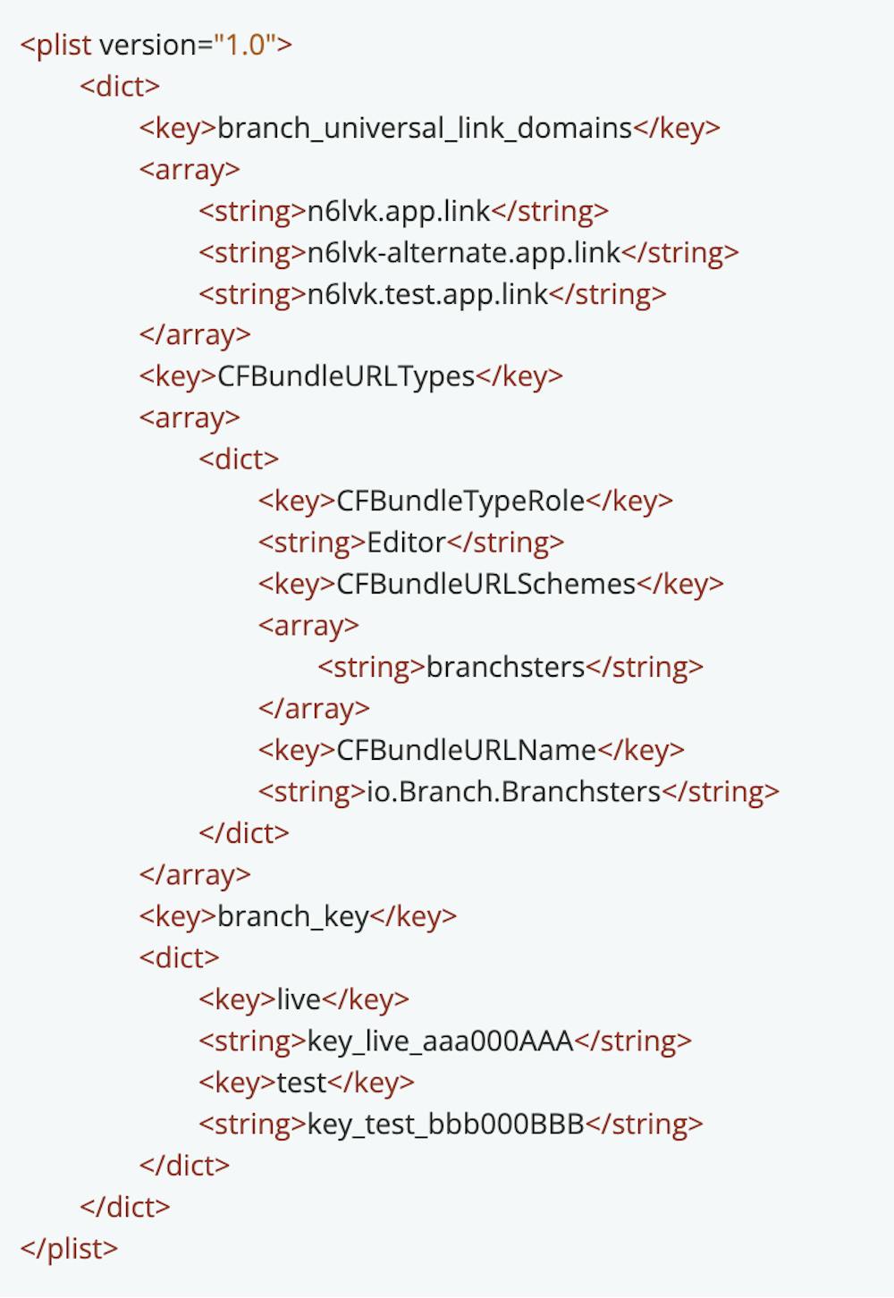 adding more detailed plist info