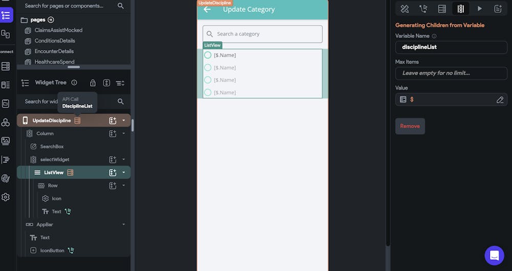 How To Dynamically Search Through List With Values From Api Results