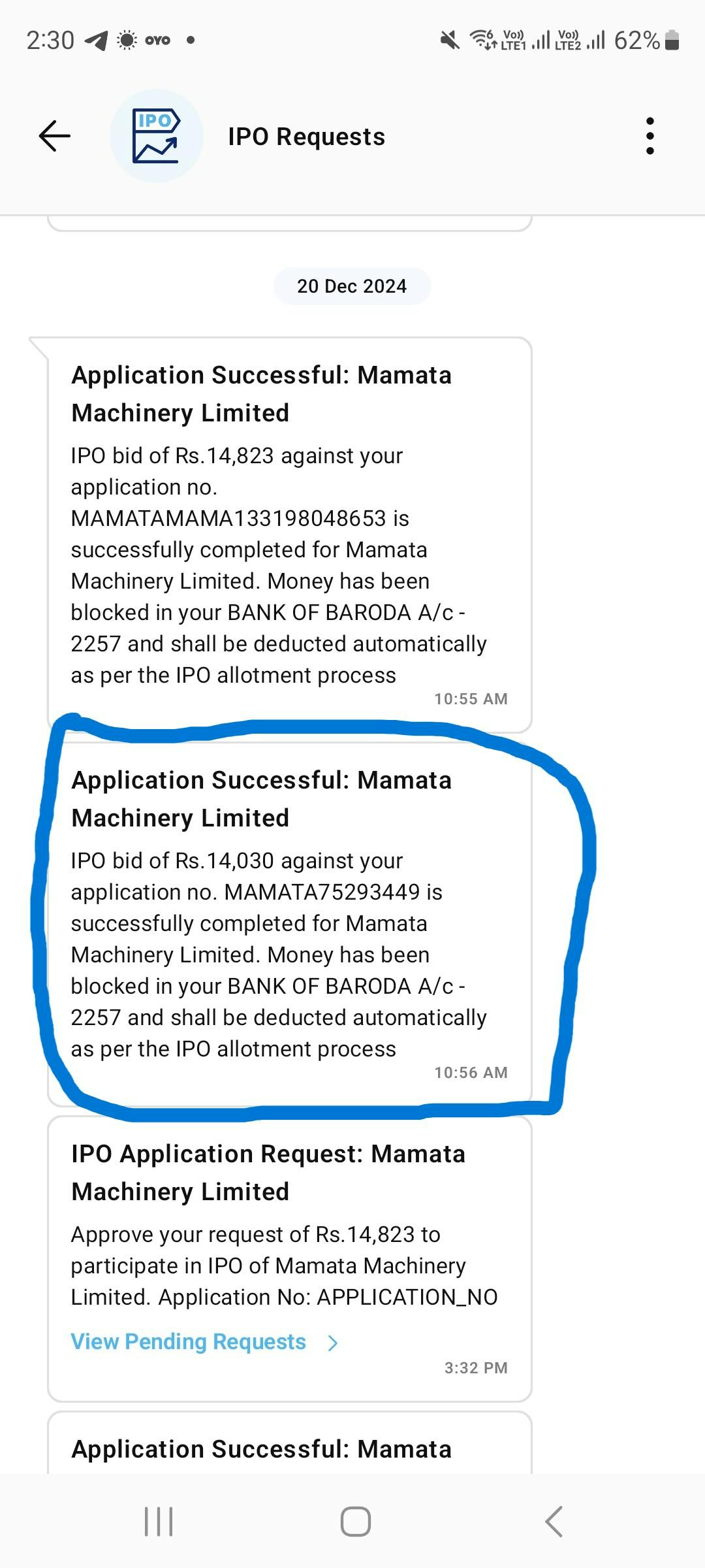 IPO application on Fyers Status showing unpaid but money got blocked on ...