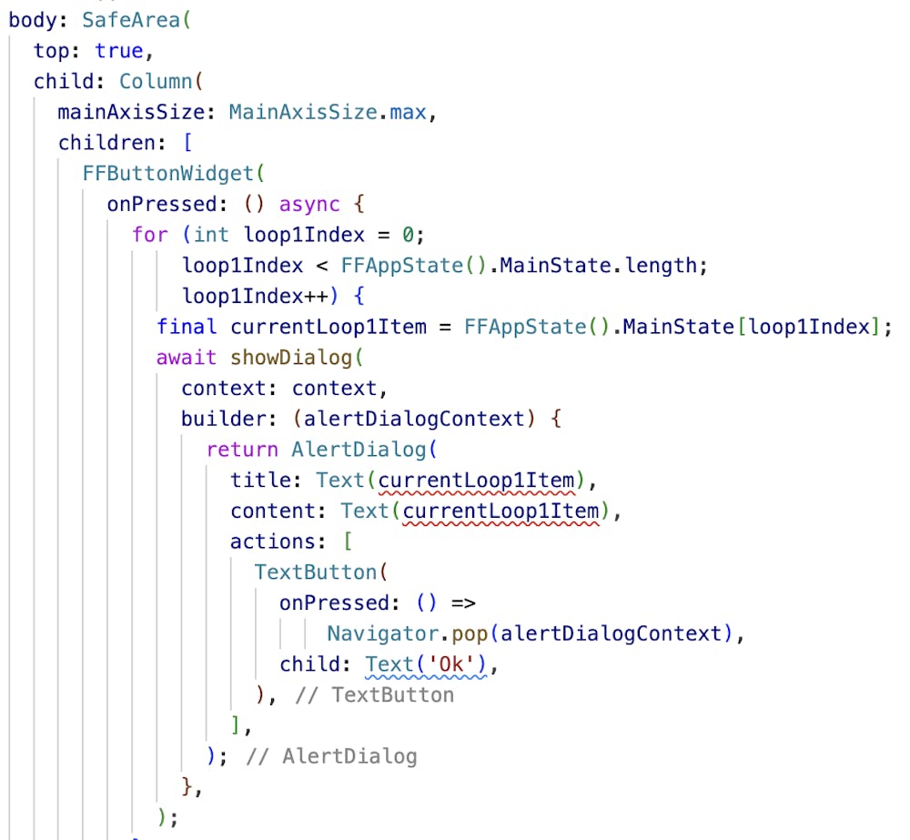 Loop Item bug using Data Types