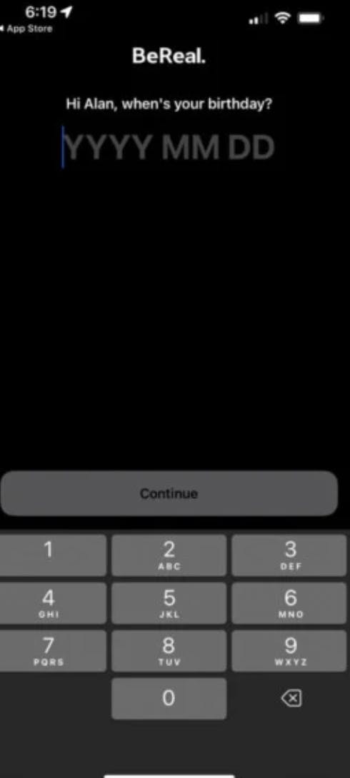BeReal Inspired Date Picker BeReal Inspired Date Picker
