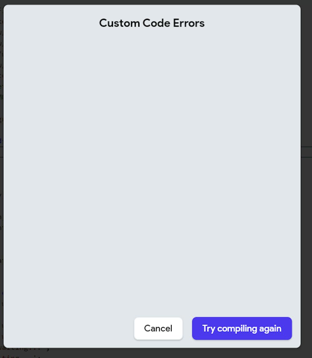 Custom widget tracker location