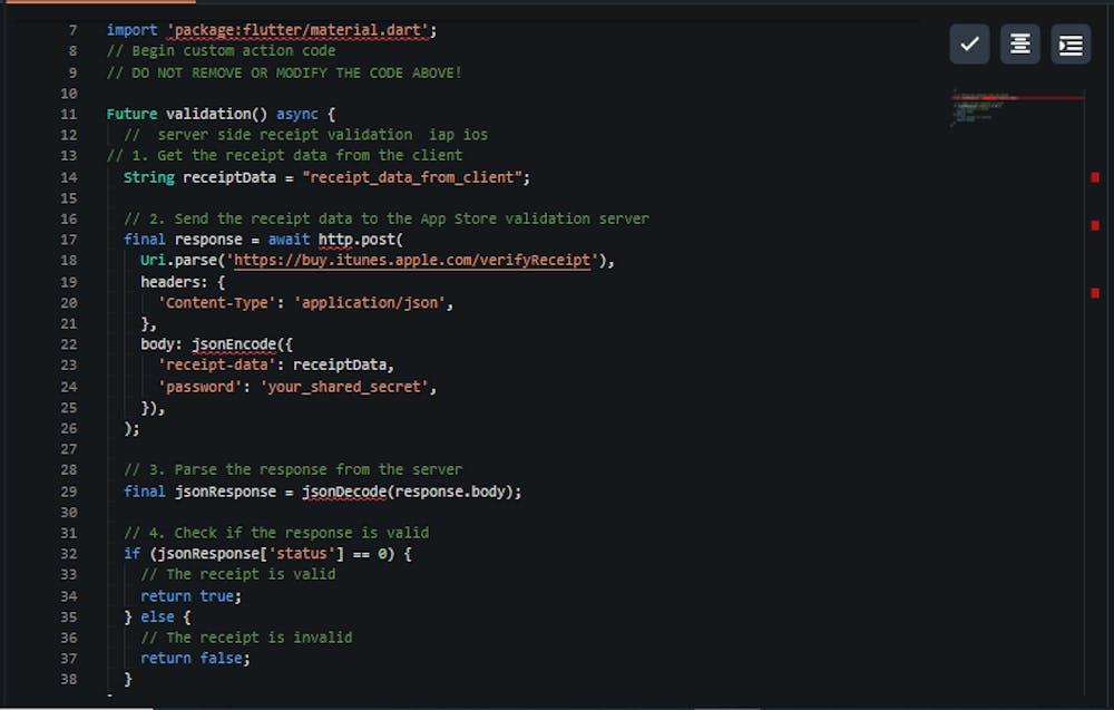 how to validate server side receipt validation