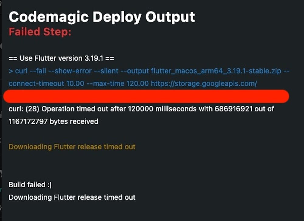 Unable to deploy - Codemagic give a timeout - Do you have the same issue?