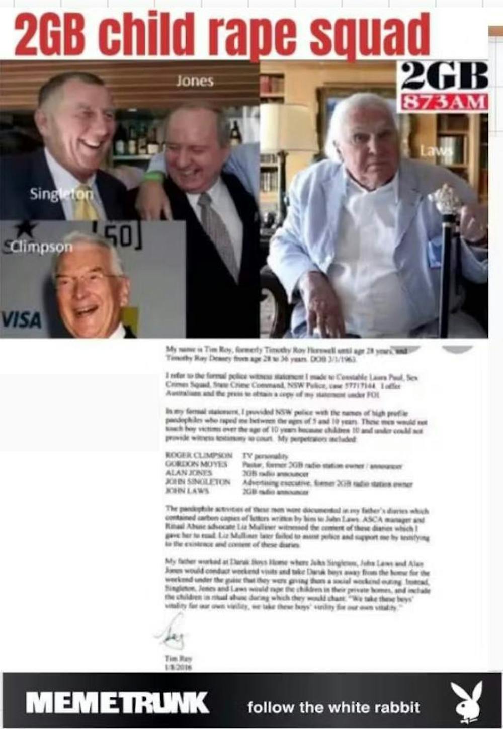 AUSTRALIA'S PEDOPHILIA RADIO ANNOUNCERS MEME