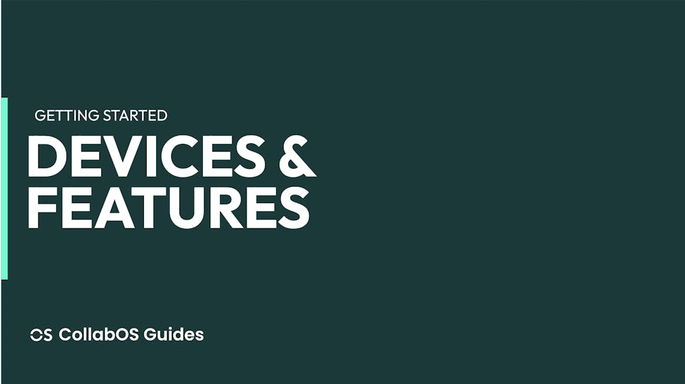 Device Features on CollabOS: Rally Board 65, Rally Bar, Rally Bar Mini ...