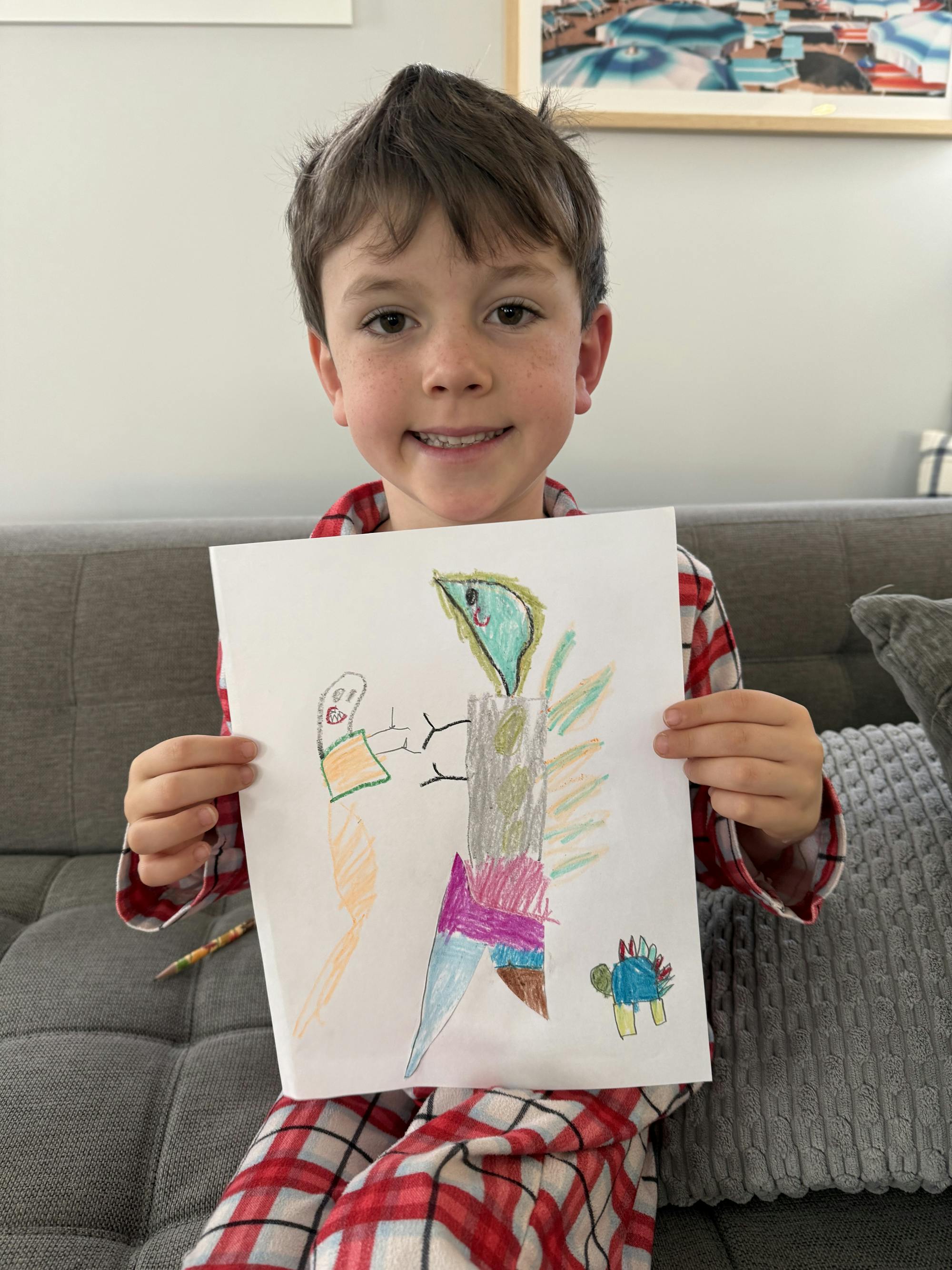 Long neck, t-Rex, stegosaurus attack!