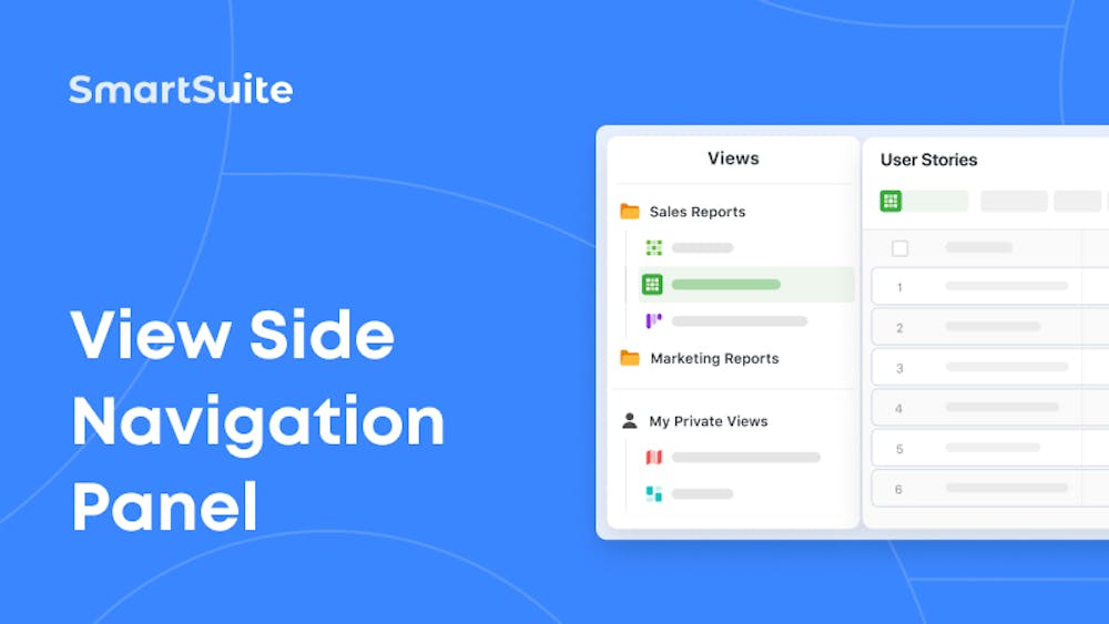 How to use new side panel for the Views in SmartSuite