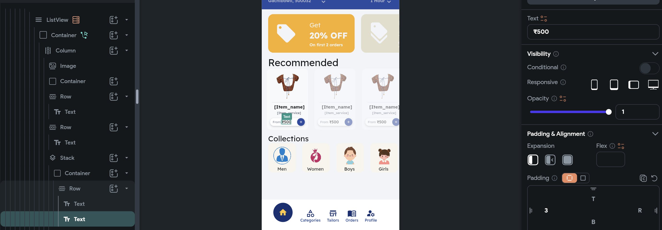 Querying/Binding Sub-Collection in a Listview (Already Queried a Collection)