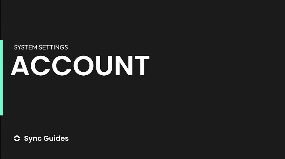 Account - Logitech Sync Guides