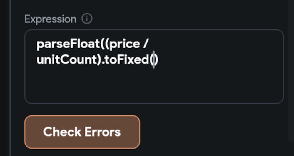 Code Expression view auto-creates bug from numbers in parenthesis
