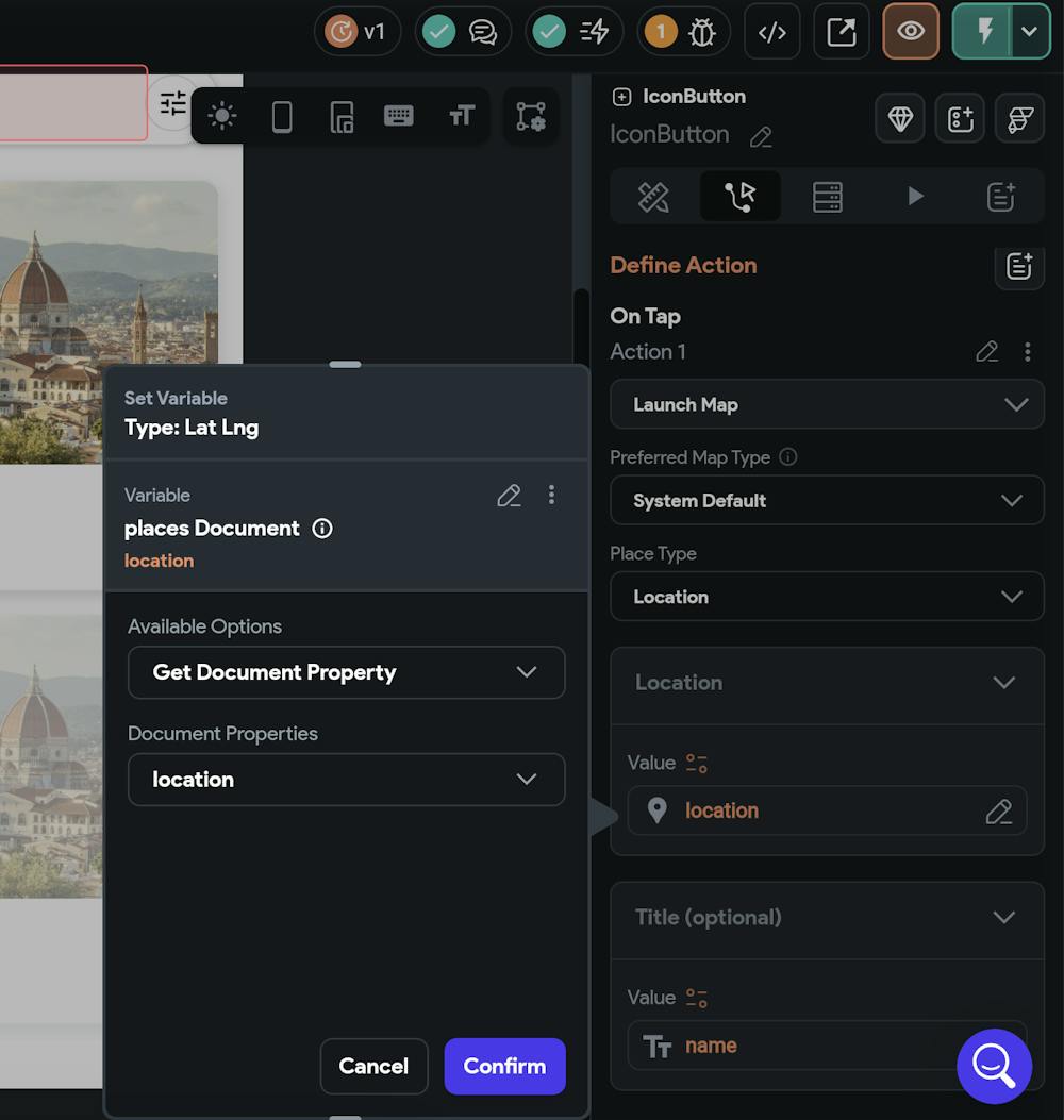 Launch Maps from IconButton not working