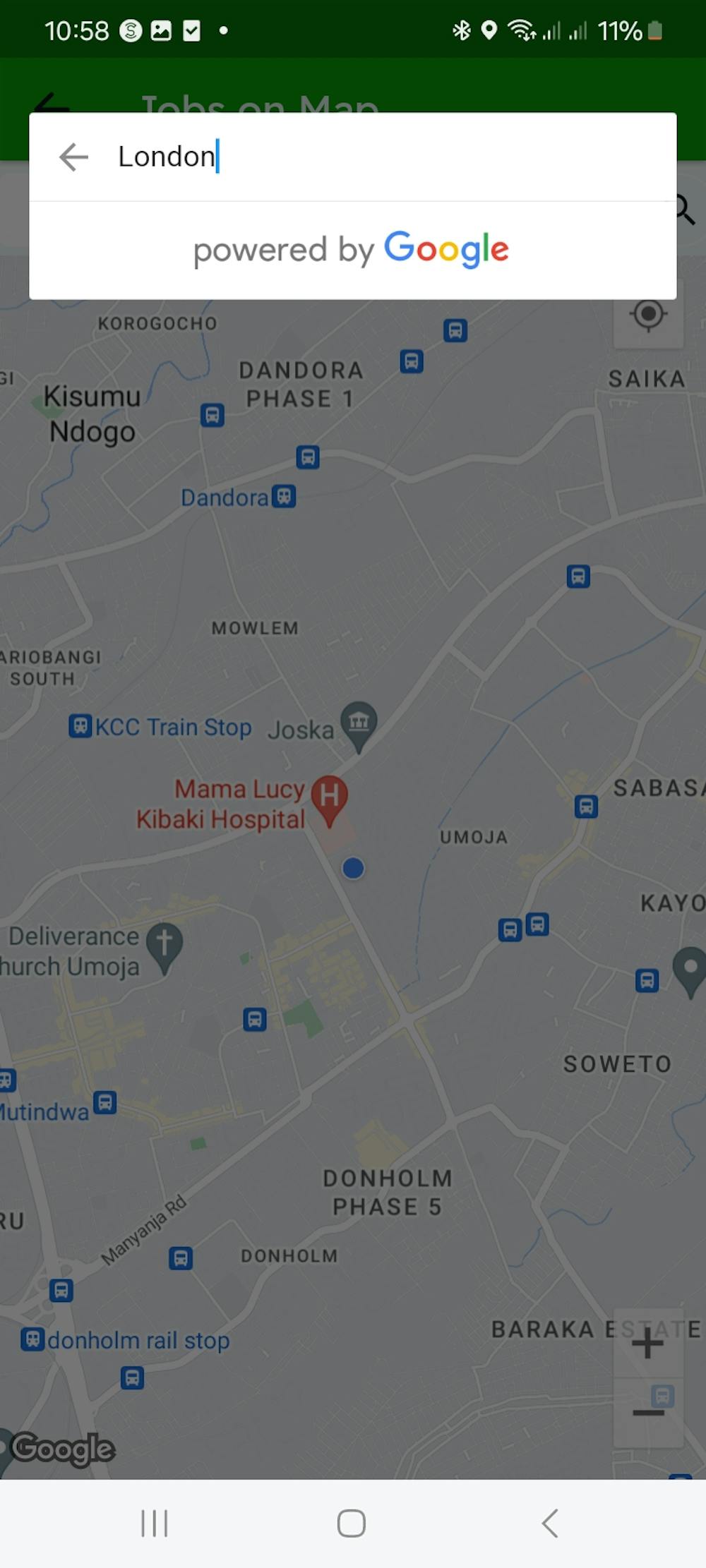 Locations not populating when using Location picker
