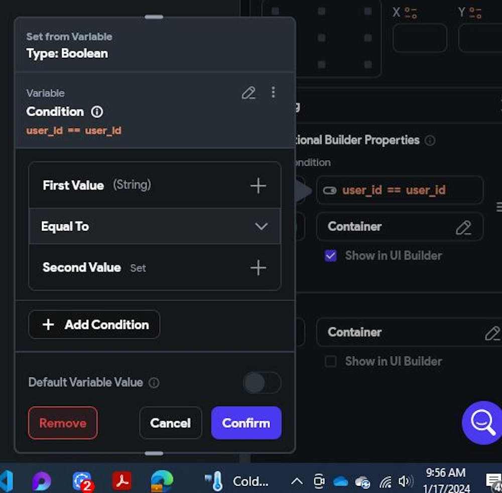 Using Conditional Builder to Show Content