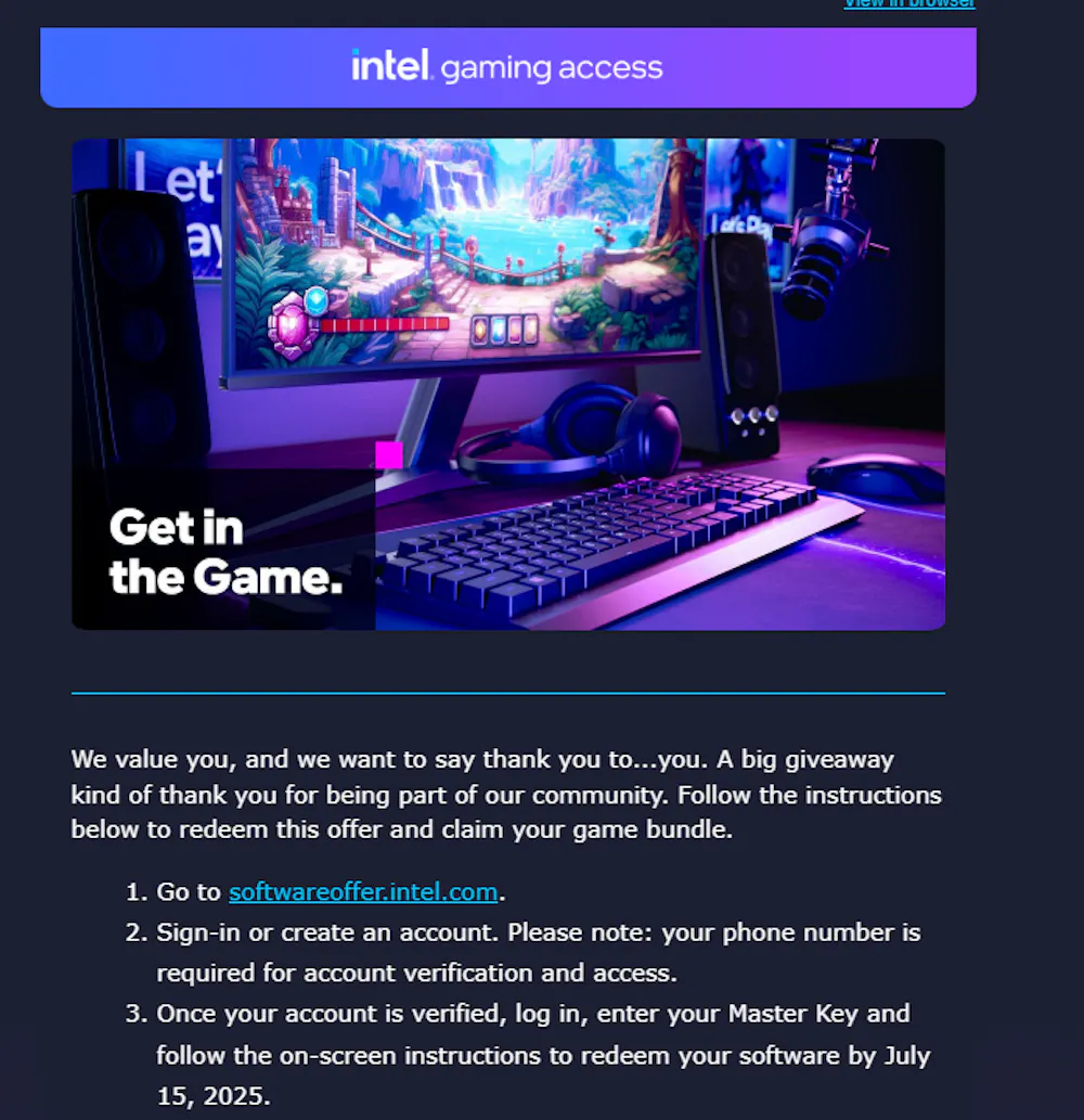 Intel Advantage Program