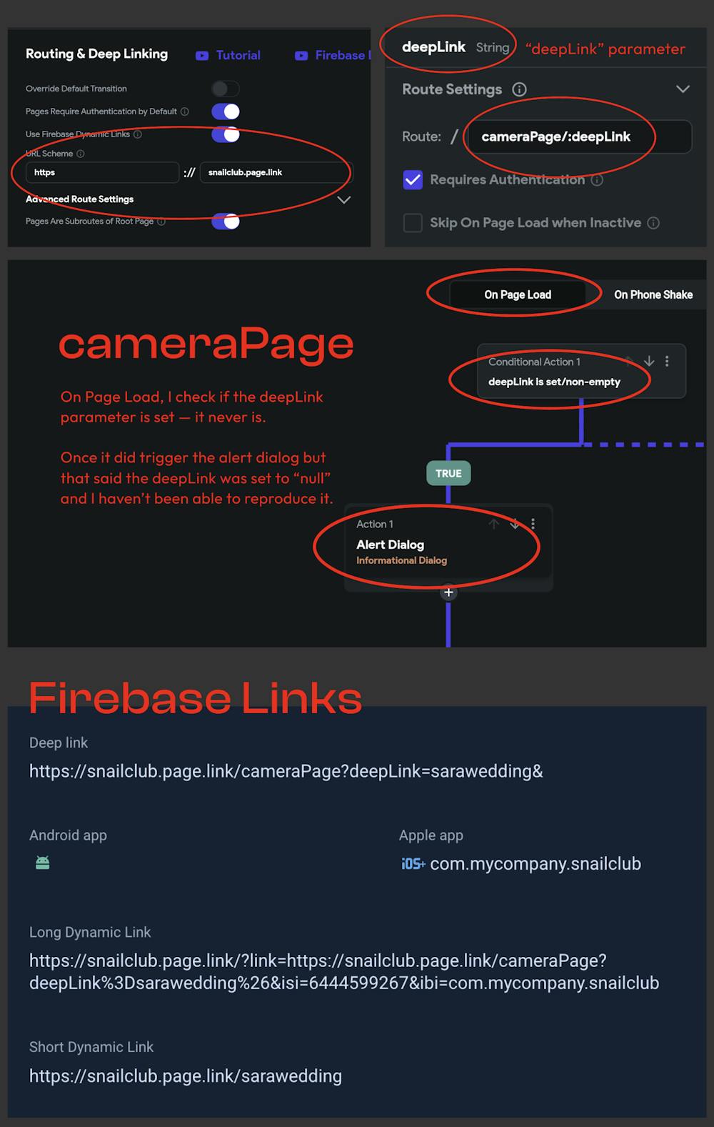Deep Link, Dynamic link not passing parameter to app launch